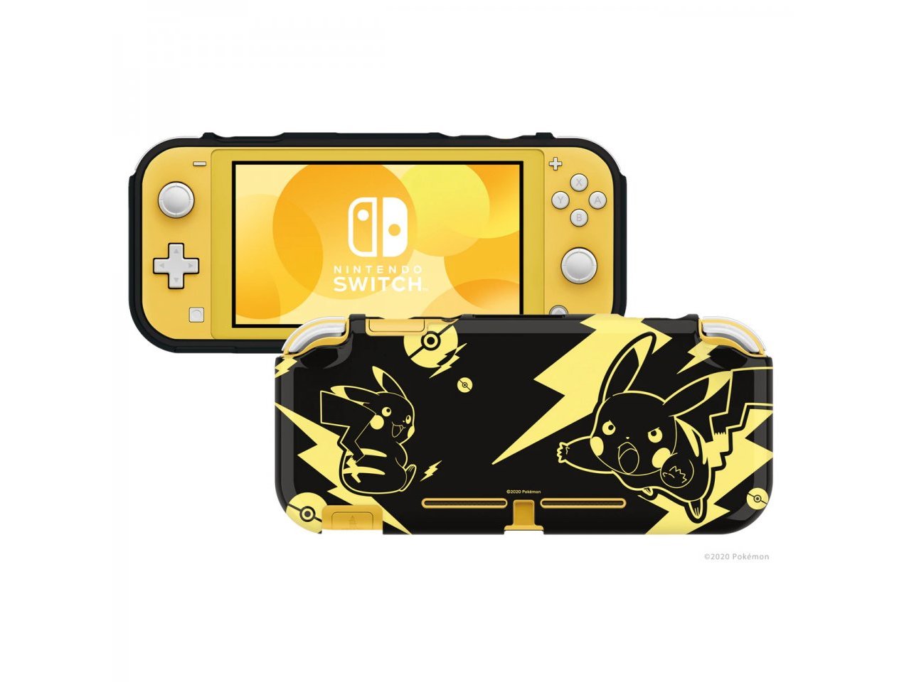 Hori Nintendo Switch Lite Duraflexi Protector Pokemon Pikachu Black Gold NS2 076U